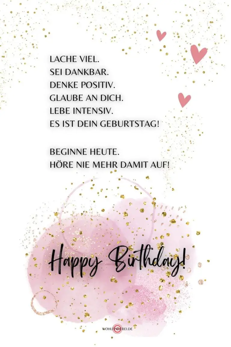 Glückwünsche zum Geburtstag: Die Top 100+ Geburtstagswünsche!